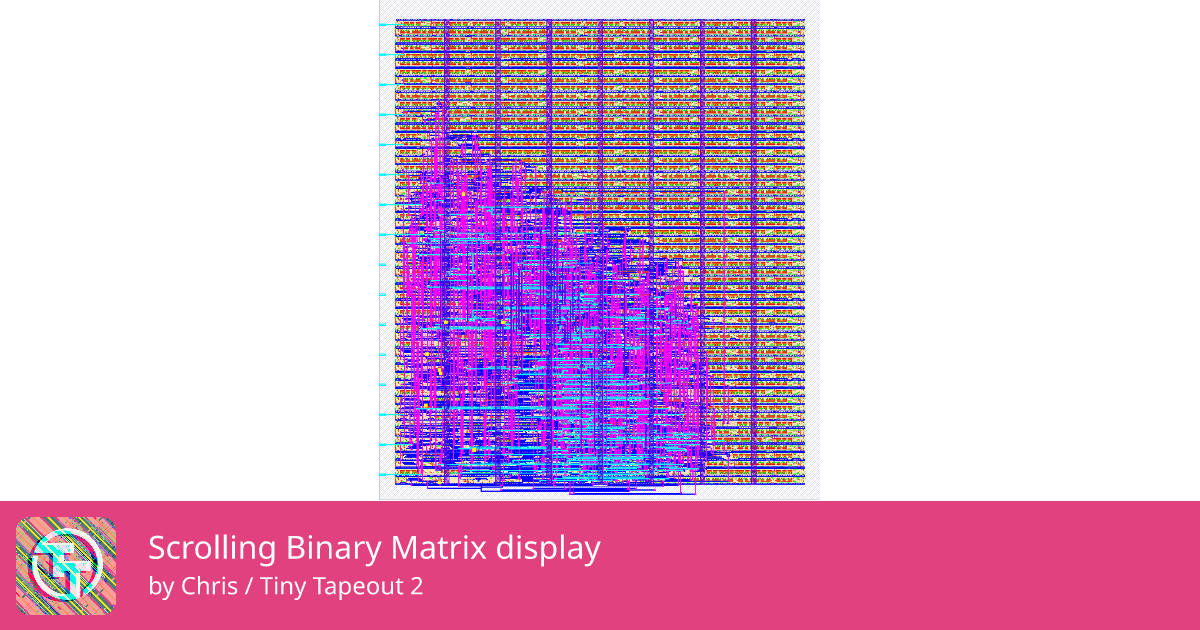 3 Scrolling Binary Matrix display :: Quicker, easier and cheaper to ...