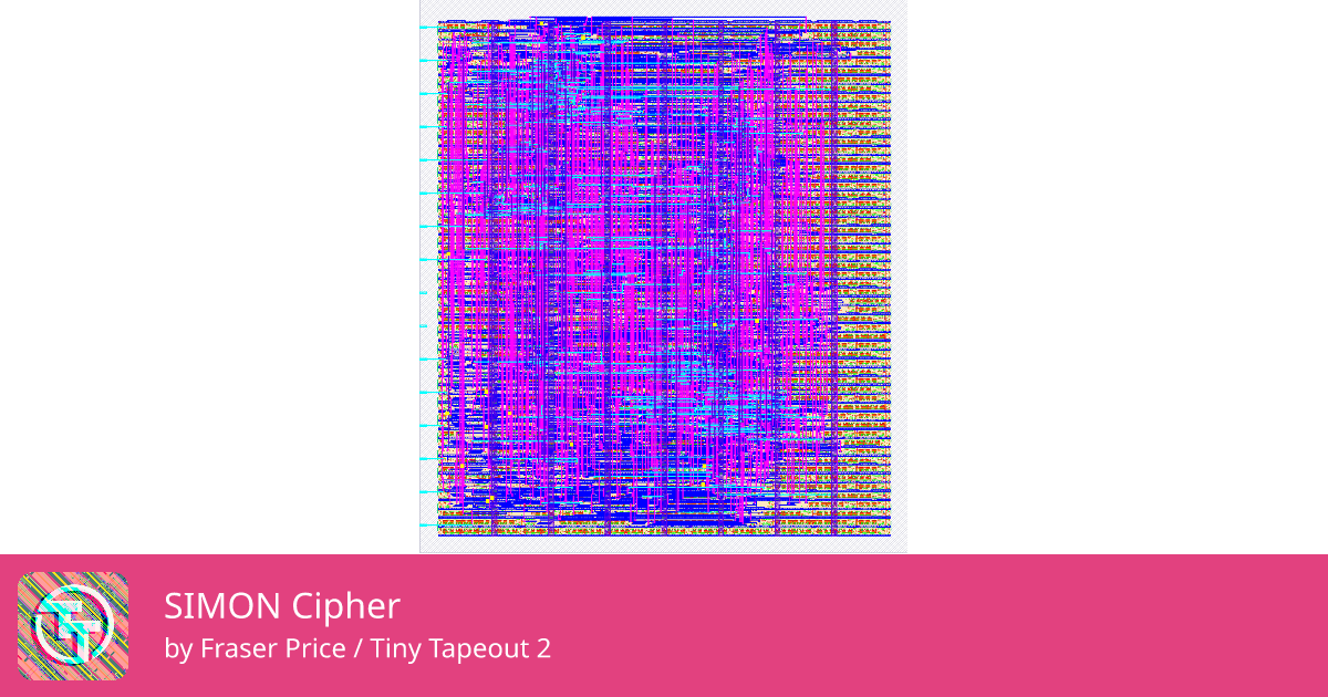 1 SIMON Cipher :: Quicker, easier and cheaper to make your own chip!
