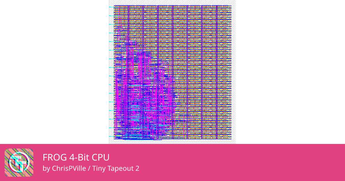 114 FROG 4-Bit CPU :: Quicker, easier and cheaper to make your own chip!