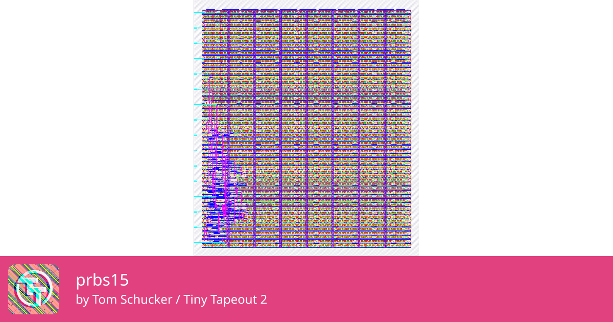 34 prbs15 :: Quicker, easier and cheaper to make your own chip!