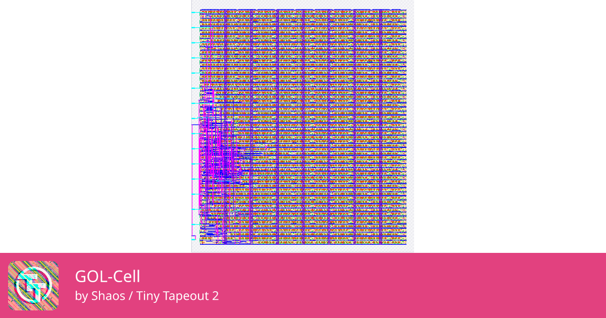 72 GOL-Cell :: Quicker, easier and cheaper to make your own chip!