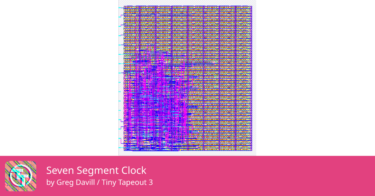 216 Seven Segment Clock :: Quicker, easier and cheaper to make your own chip!