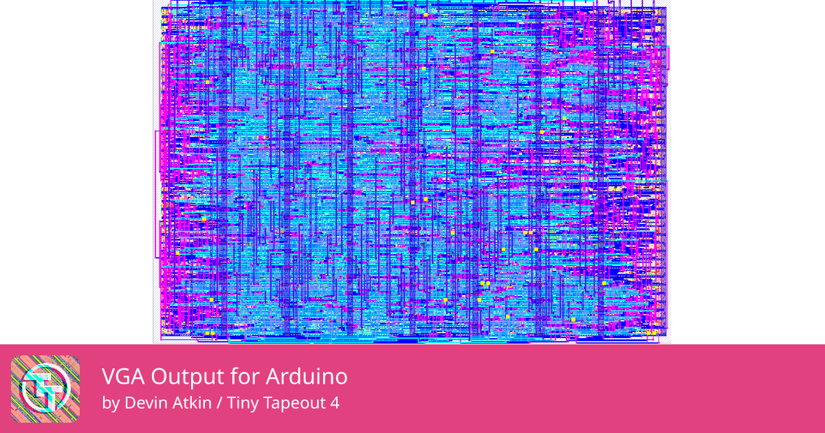 16 VGA Output for Arduino :: Quicker, easier and cheaper to make your own chip!