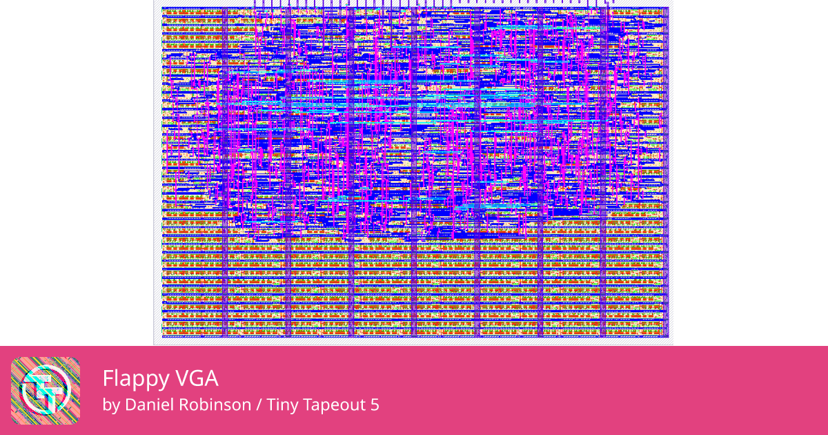 134 Flappy VGA :: Quicker, easier and cheaper to make your own chip!