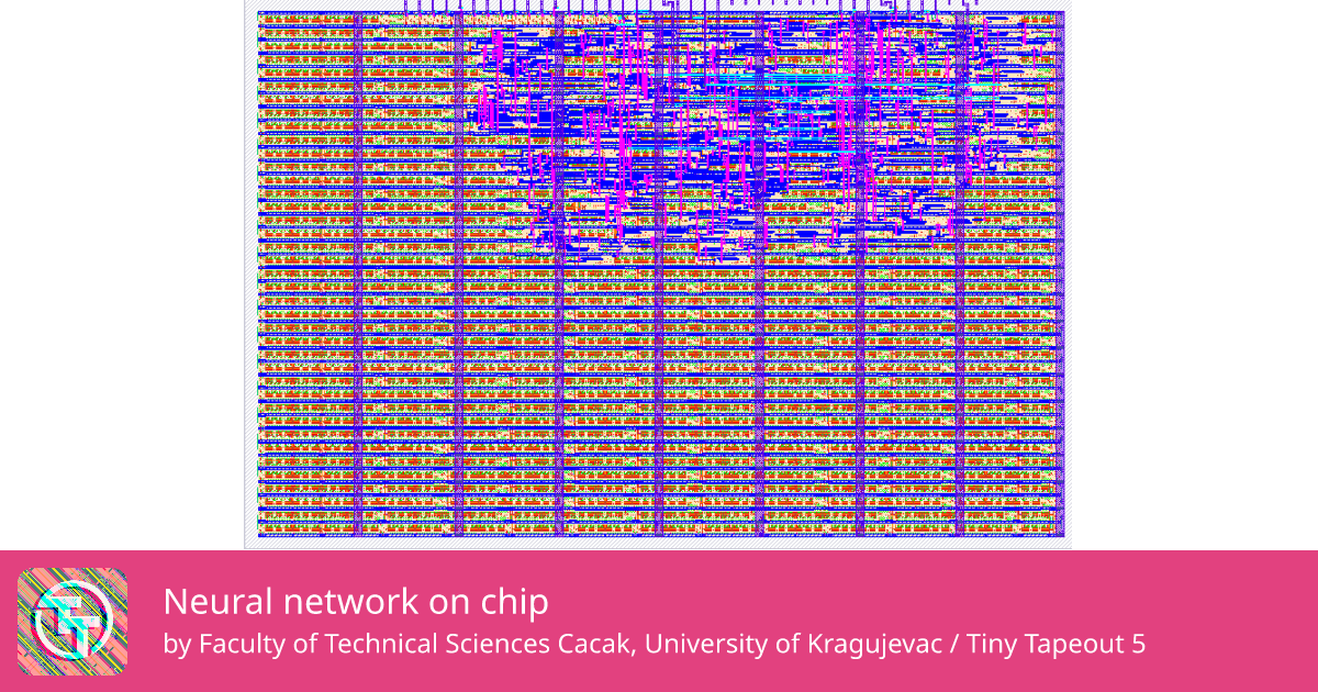 10 Neural network on chip :: Quicker, easier and cheaper to make your own chip!