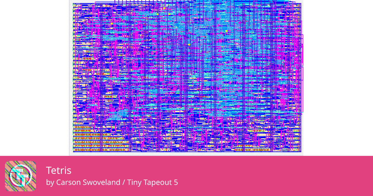 204 Tetris :: Quicker, easier and cheaper to make your own chip!