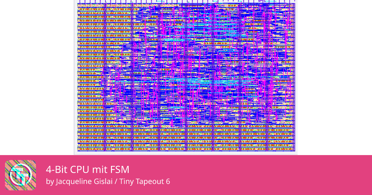 47 4-Bit CPU mit FSM :: Quicker, easier and cheaper to make your own chip!