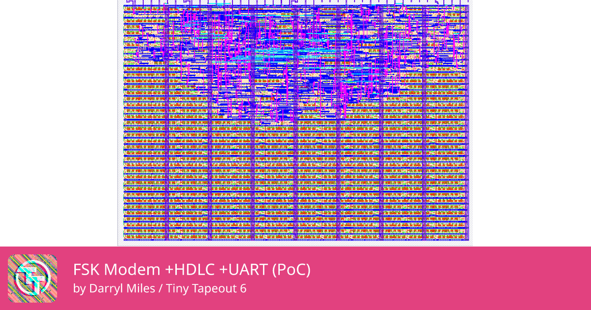 738 FSK Modem +HDLC +UART (PoC) :: Quicker, easier and cheaper to make your own chip!