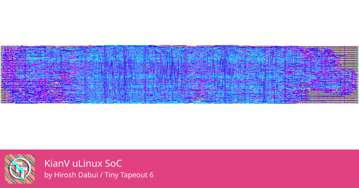 910 KianV uLinux SoC :: Quicker, easier and cheaper to make your own chip!