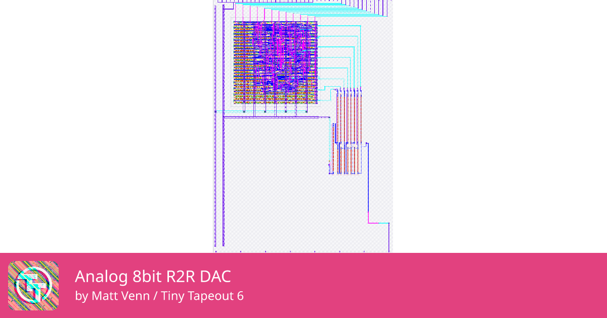 229 Analog 8bit R2R DAC :: Quicker, easier and cheaper to make your own chip!