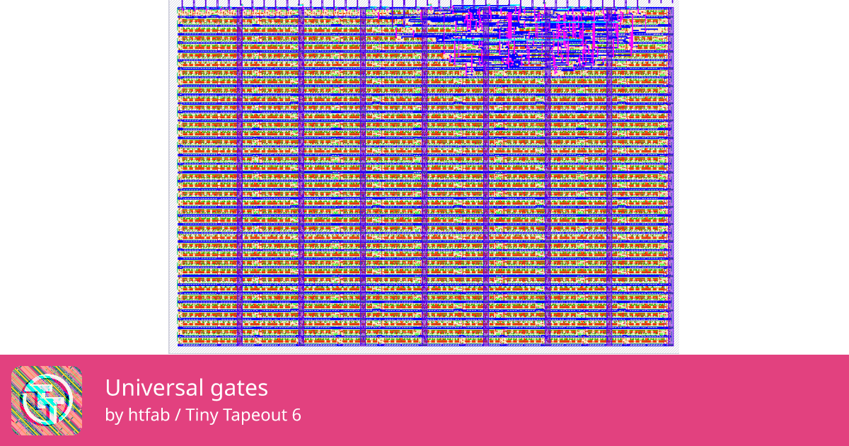 812 Universal gates :: Quicker, easier and cheaper to make your own chip!
