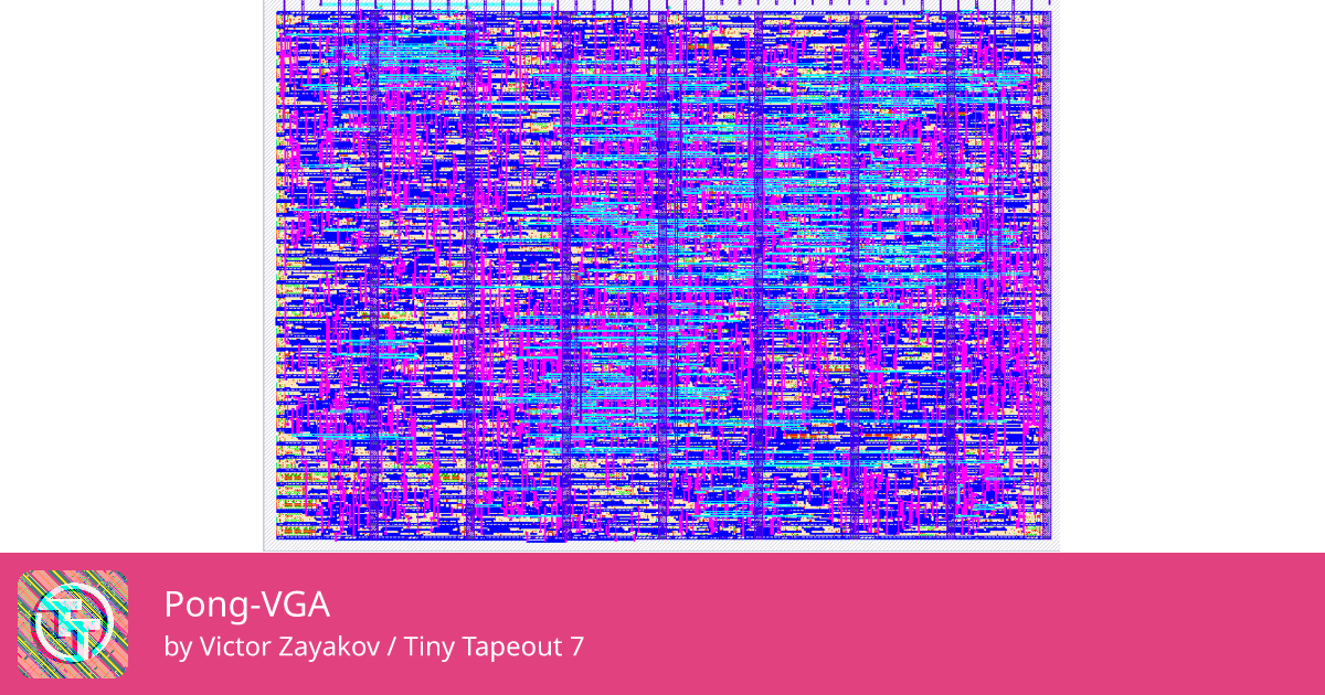 38 Pong-VGA :: Quicker, easier and cheaper to make your own chip!