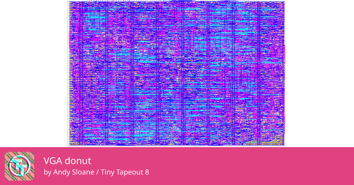 227 VGA donut :: Quicker, easier and cheaper to make your own chip!