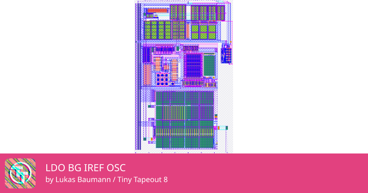 229 LDO BG IREF OSC :: Quicker, easier and cheaper to make your own chip!
