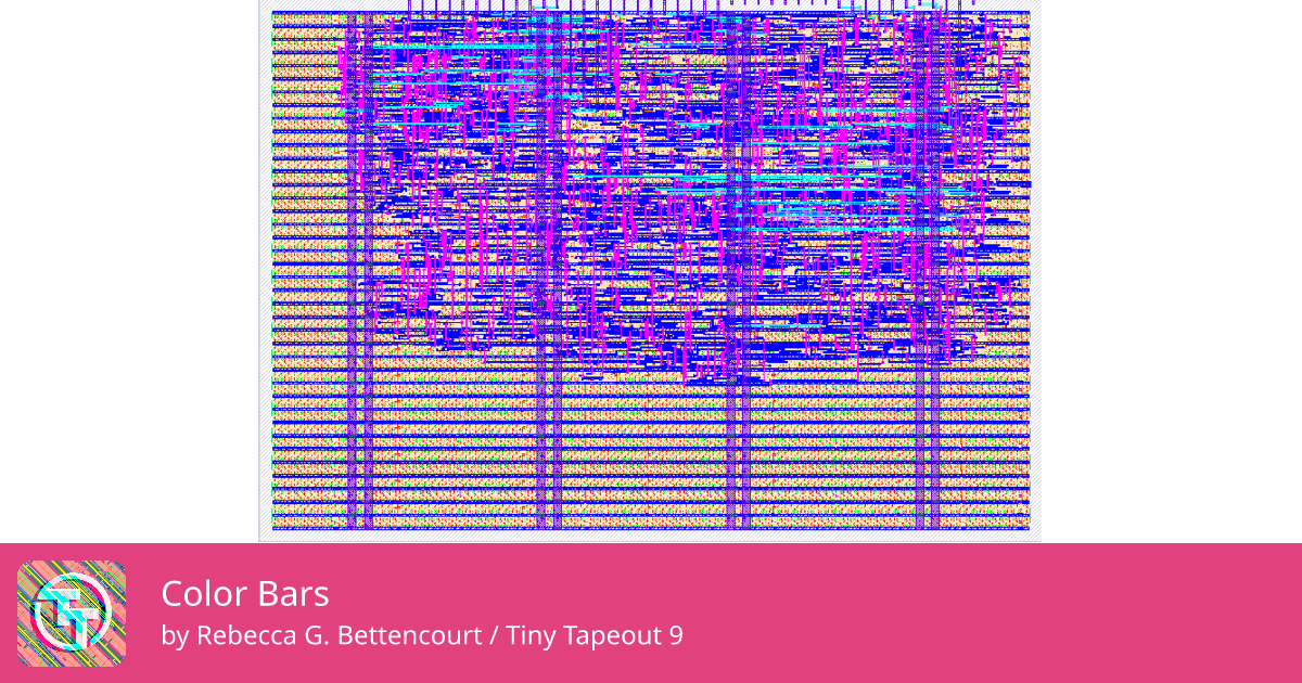 901 Color Bars :: Quicker, easier and cheaper to make your own chip!