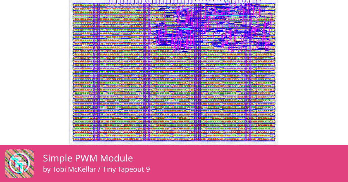 971 Simple PWM Module :: Quicker, easier and cheaper to make your own chip!