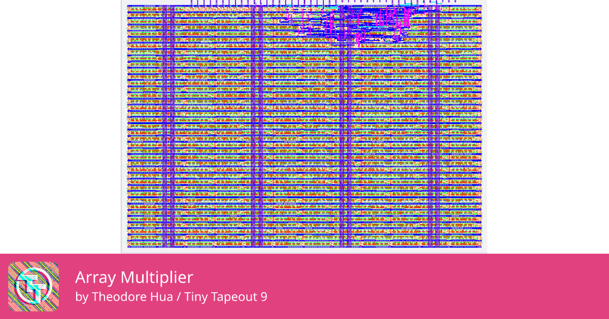 230 Array Multiplier :: Quicker, easier and cheaper to make your own chip!