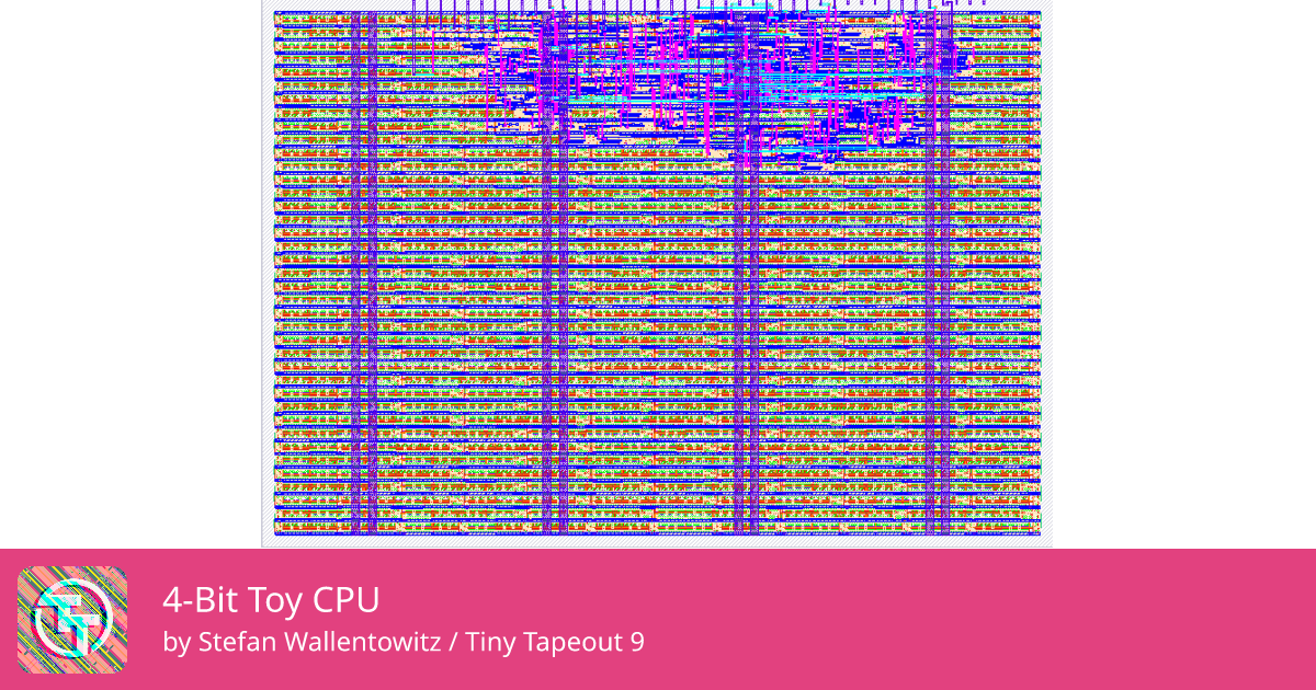 814 4-Bit Toy CPU :: Quicker, easier and cheaper to make your own chip!
