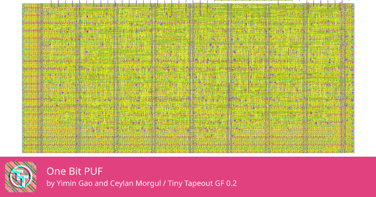 612 One Bit PUF :: Quicker, easier and cheaper to make your own chip!