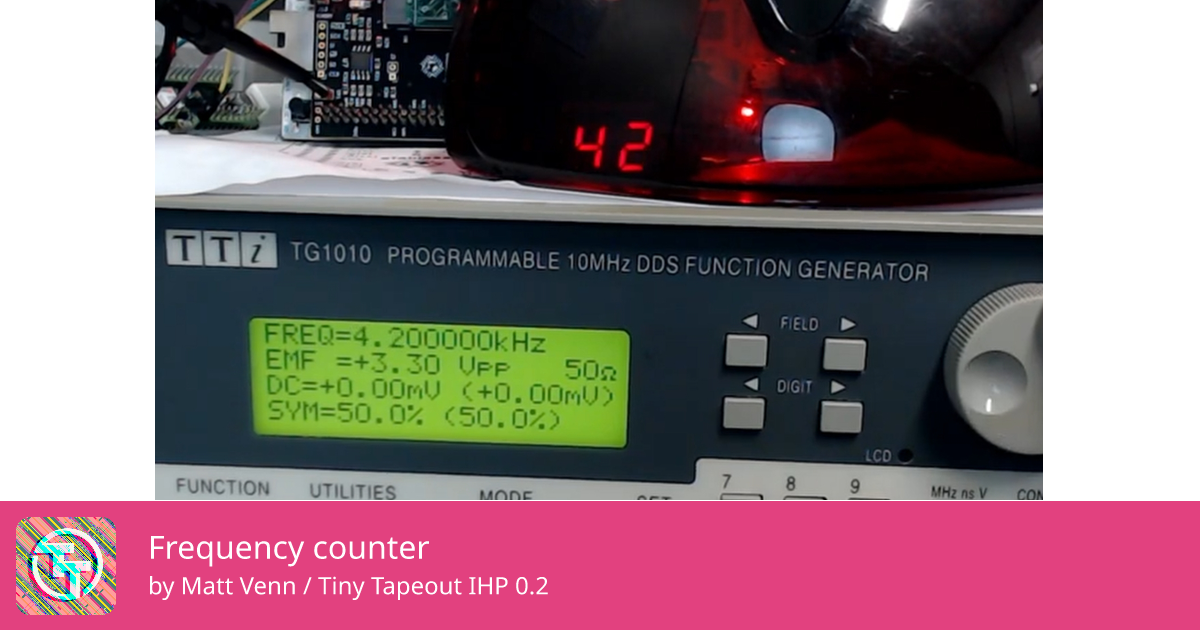 577 Frequency counter :: Quicker, easier and cheaper to make your own chip!