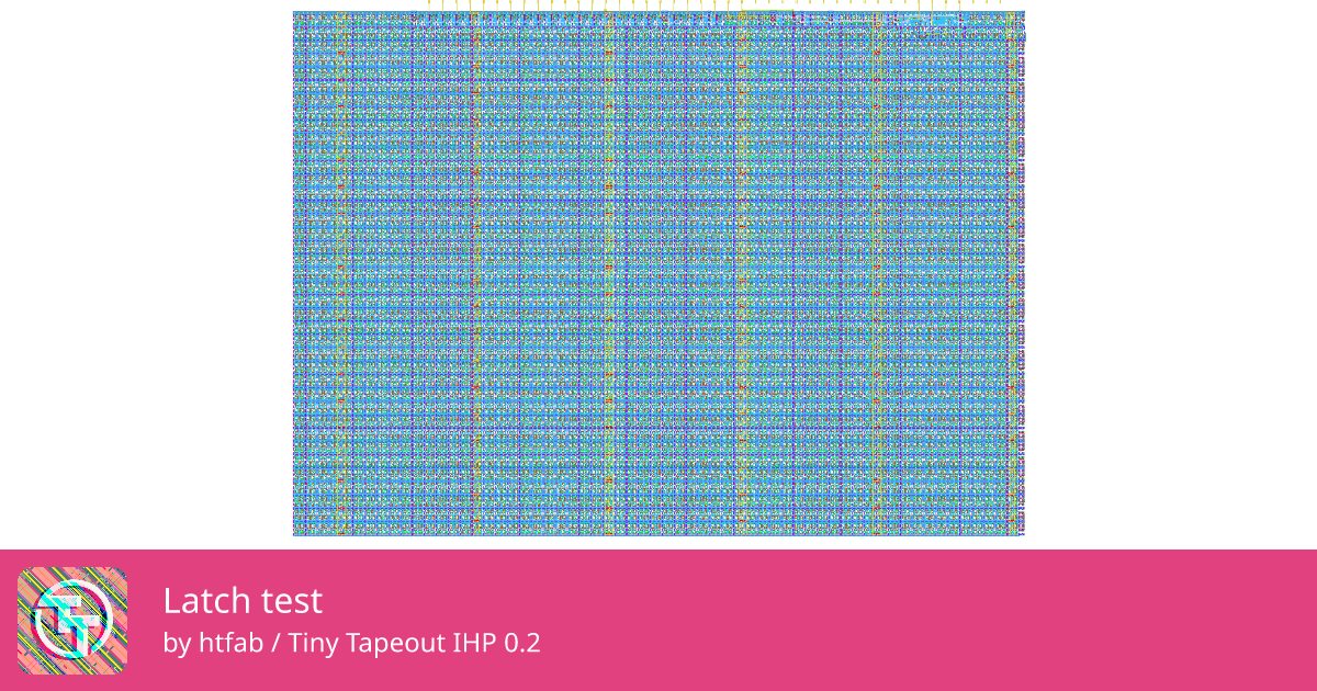 523 Latch test :: Quicker, easier and cheaper to make your own chip!