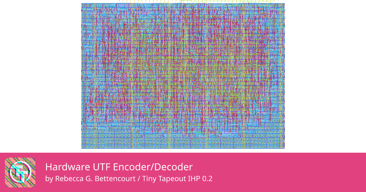 519 Hardware UTF Encoder/Decoder :: Quicker, easier and cheaper to make your own chip!