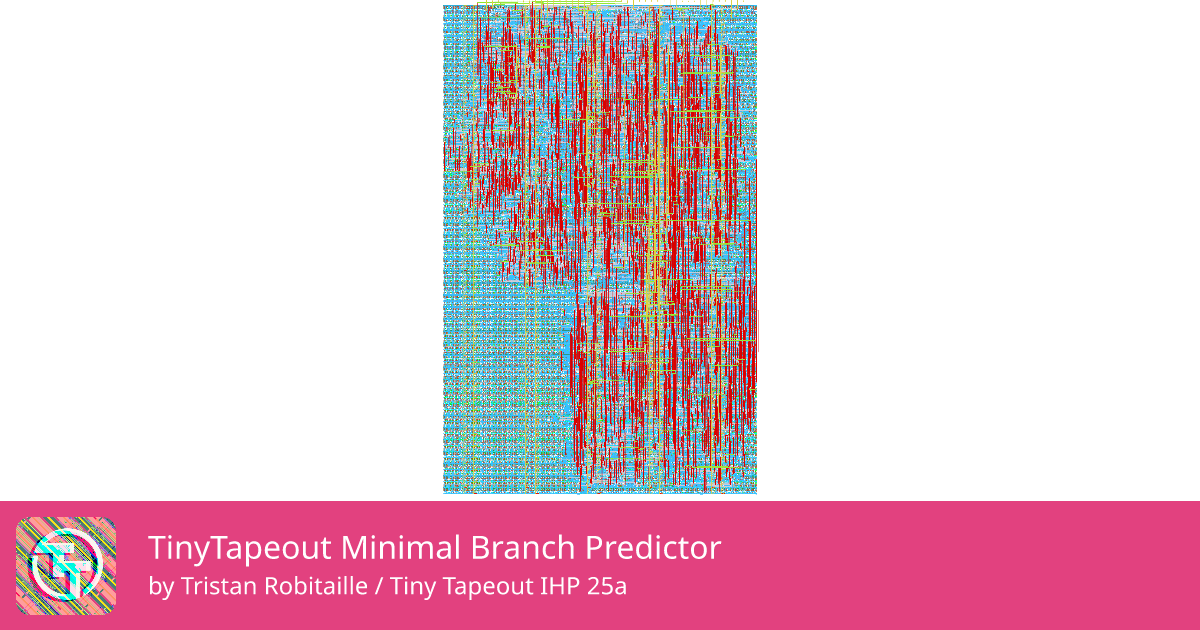 704 TinyTapeout Minimal Branch Predictor :: Quicker, easier and cheaper to make your own chip!