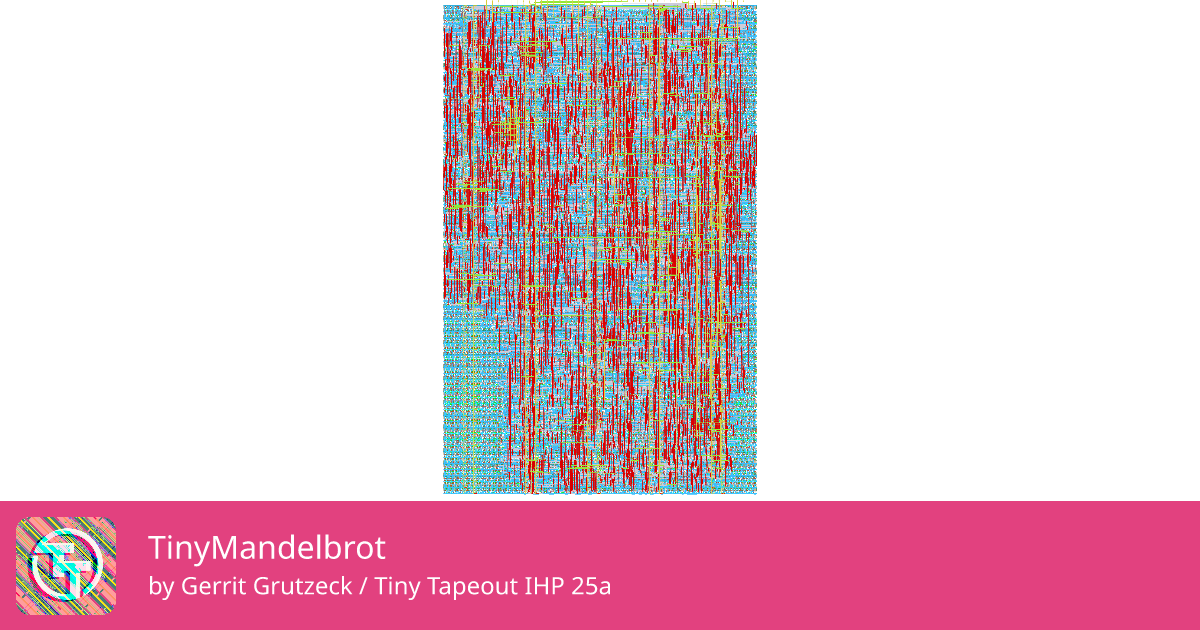 850 TinyMandelbrot :: Quicker, easier and cheaper to make your own chip!