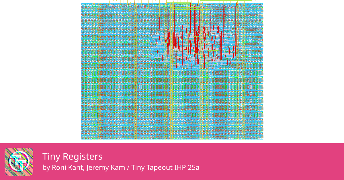 422 Tiny Registers :: Quicker, easier and cheaper to make your own chip!