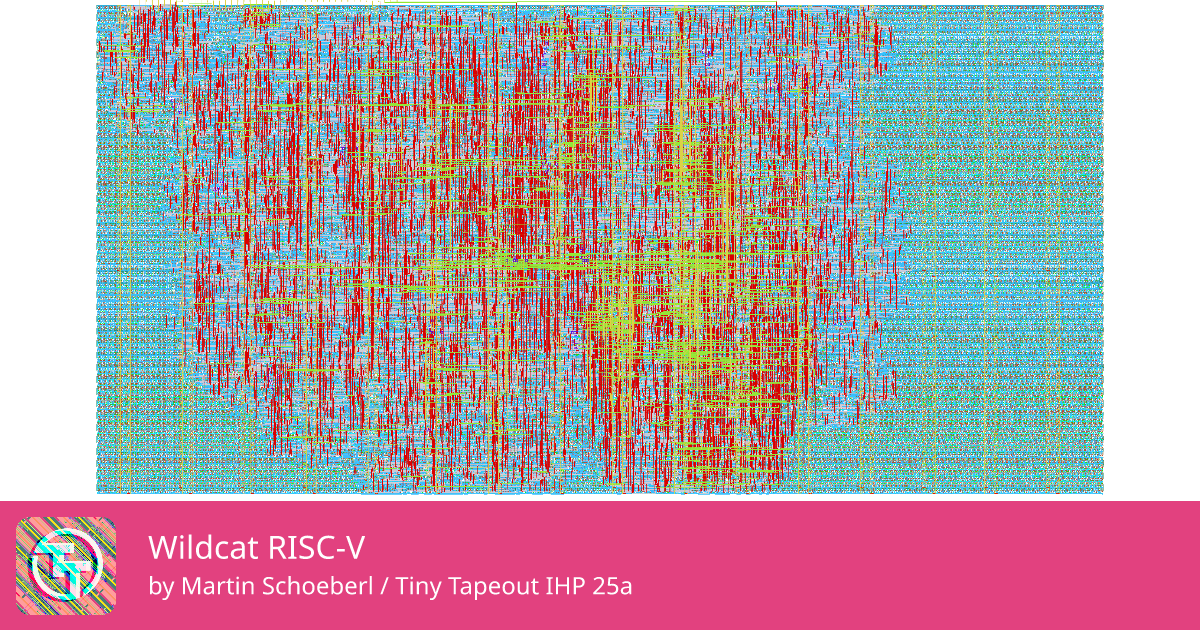 774 Wildcat RISC-V :: Quicker, easier and cheaper to make your own chip!