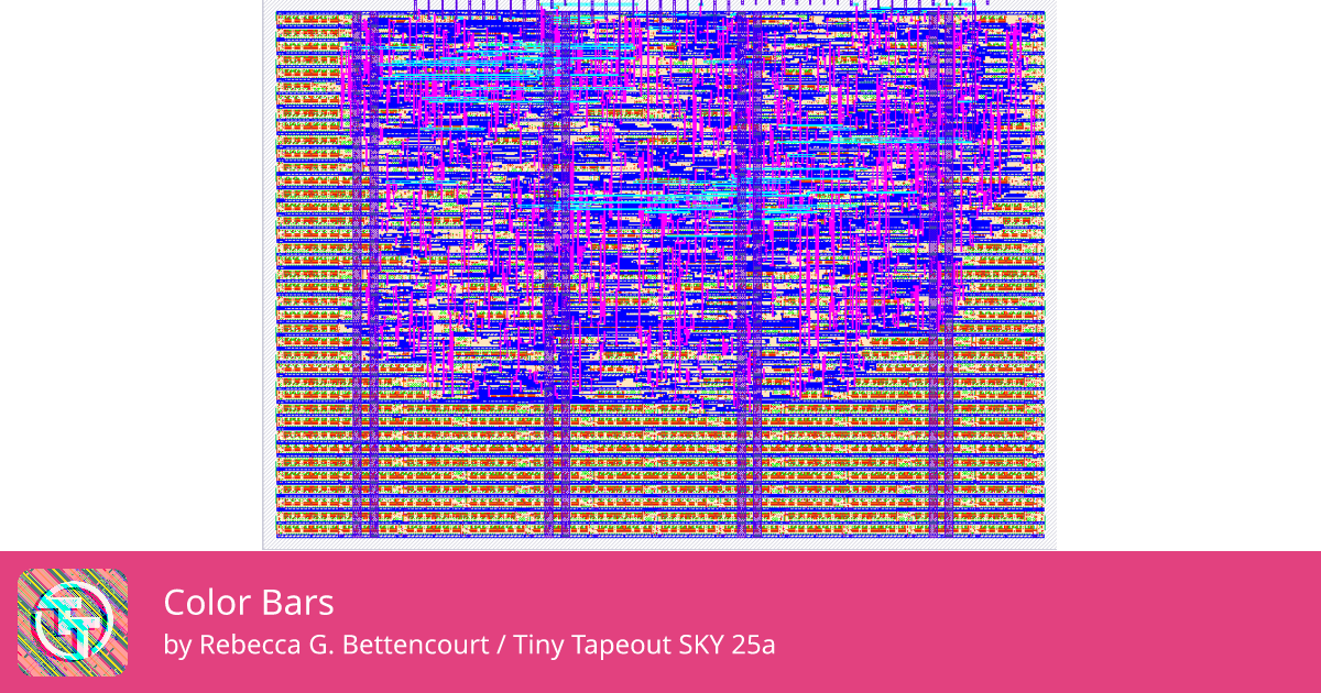 963 Color Bars :: Quicker, easier and cheaper to make your own chip!