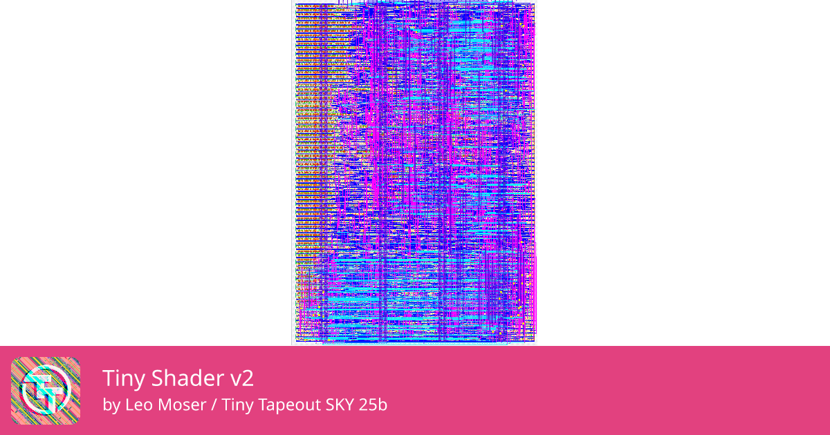 584 Tiny Shader v2 :: Quicker, easier and cheaper to make your own chip!