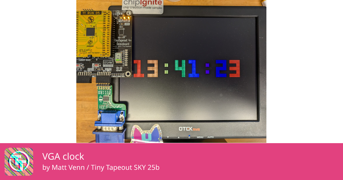 192 VGA clock :: Quicker, easier and cheaper to make your own chip!