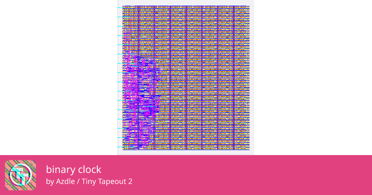 9 binary clock :: Quicker, easier and cheaper to make your own chip!