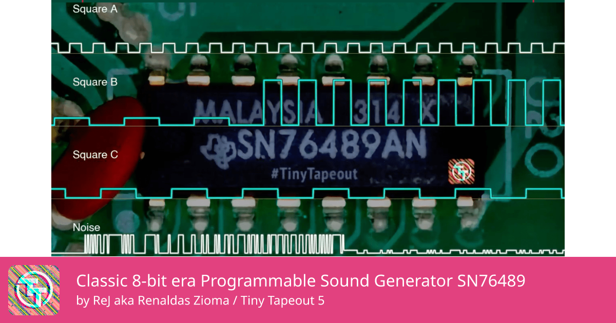 201 Classic 8-bit era Programmable Sound Generator SN76489 :: Quicker, easier and cheaper to ...