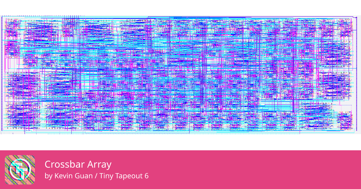 263 Crossbar Array :: Quicker, easier and cheaper to make your own chip!