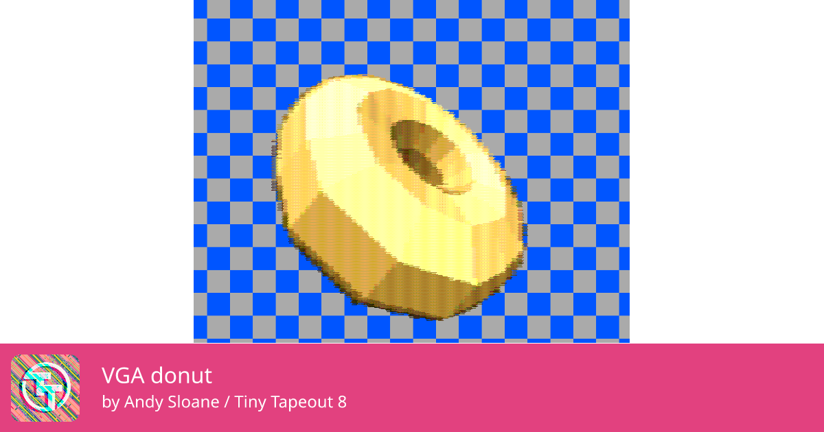 227 VGA donut :: Quicker, easier and cheaper to make your own chip!
