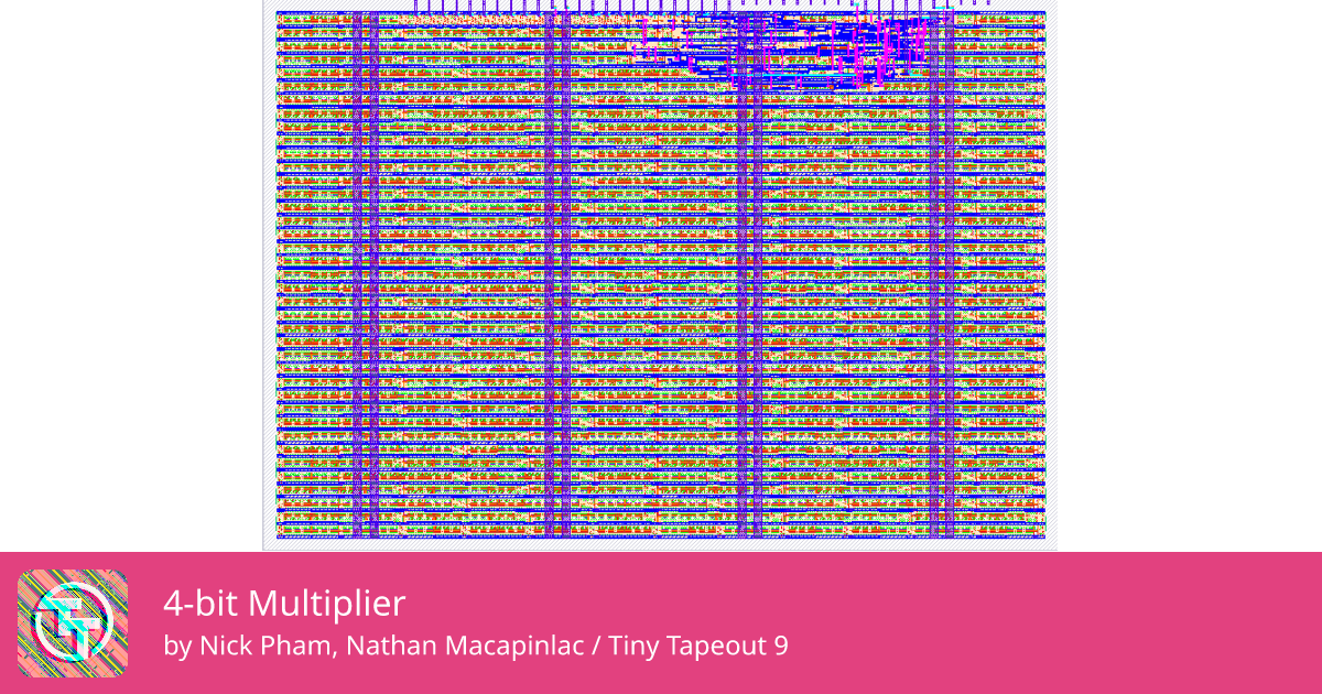 13 4-bit Multiplier :: Quicker, easier and cheaper to make your own chip!