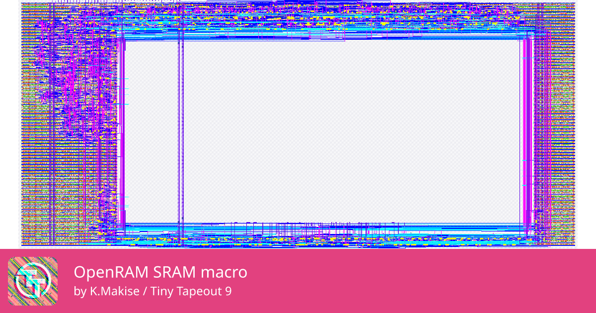 229 OpenRAM SRAM macro :: Quicker, easier and cheaper to make your own ...