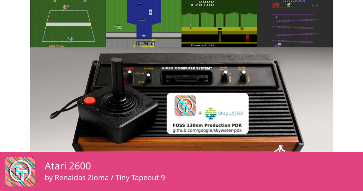 974 Atari 2600 :: Quicker, easier and cheaper to make your own chip!