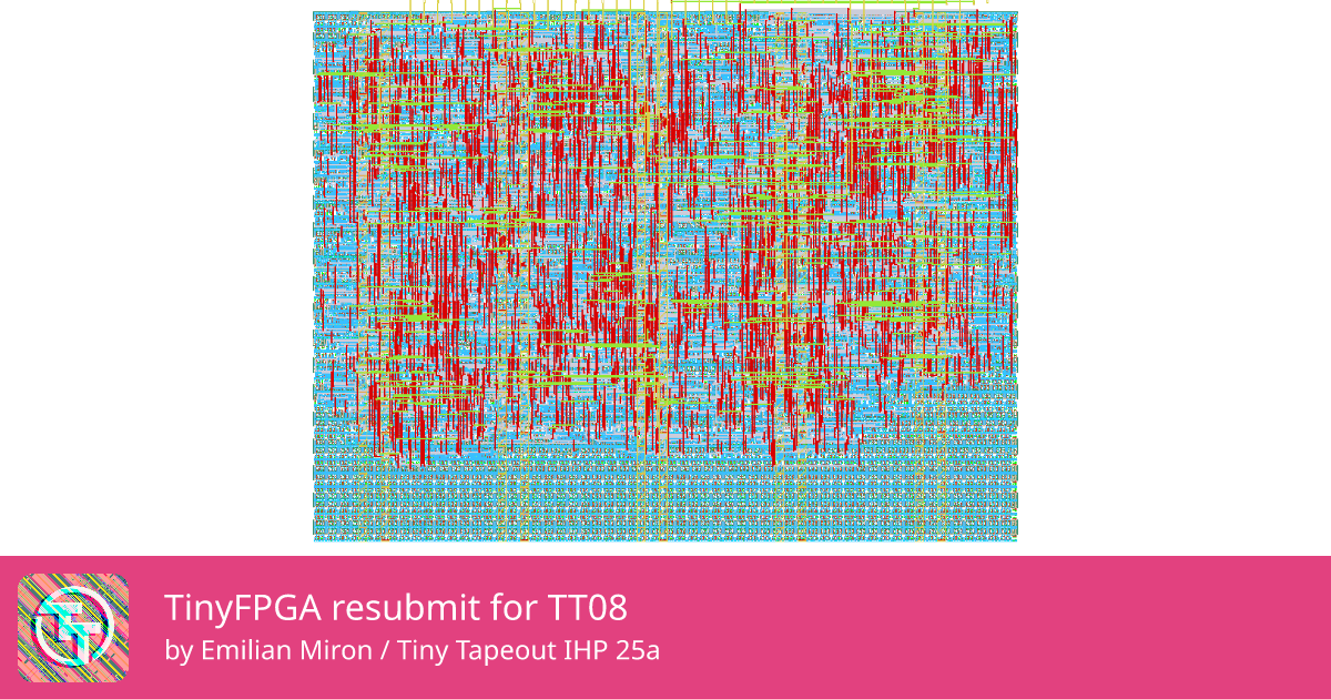 355 Tinyfpga Resubmit For Tt08 Quicker Easier And Cheaper To Make Your Own Chip
