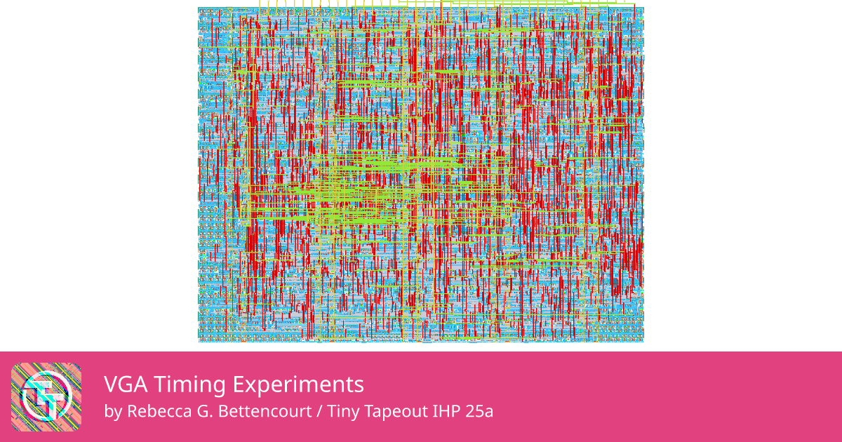 371 VGA Timing Experiments :: Quicker, easier and cheaper to make your own chip!