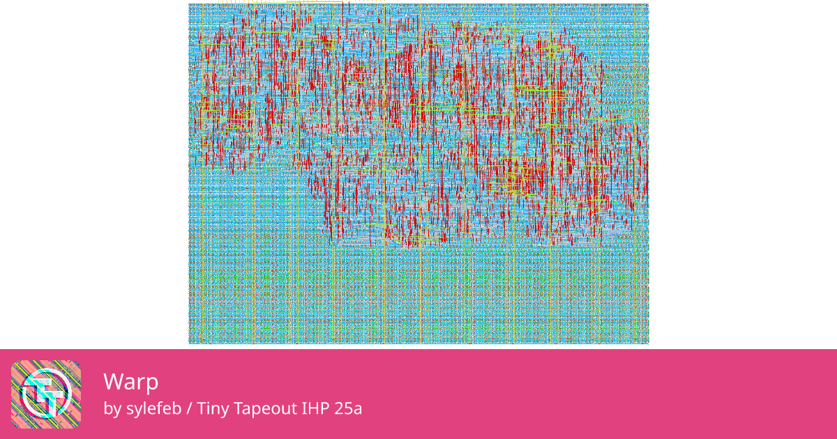 274 Warp :: Quicker, easier and cheaper to make your own chip!